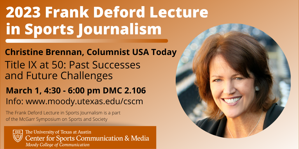 Frank Deford Lecture in Sports Journalism | Moody College of Communication