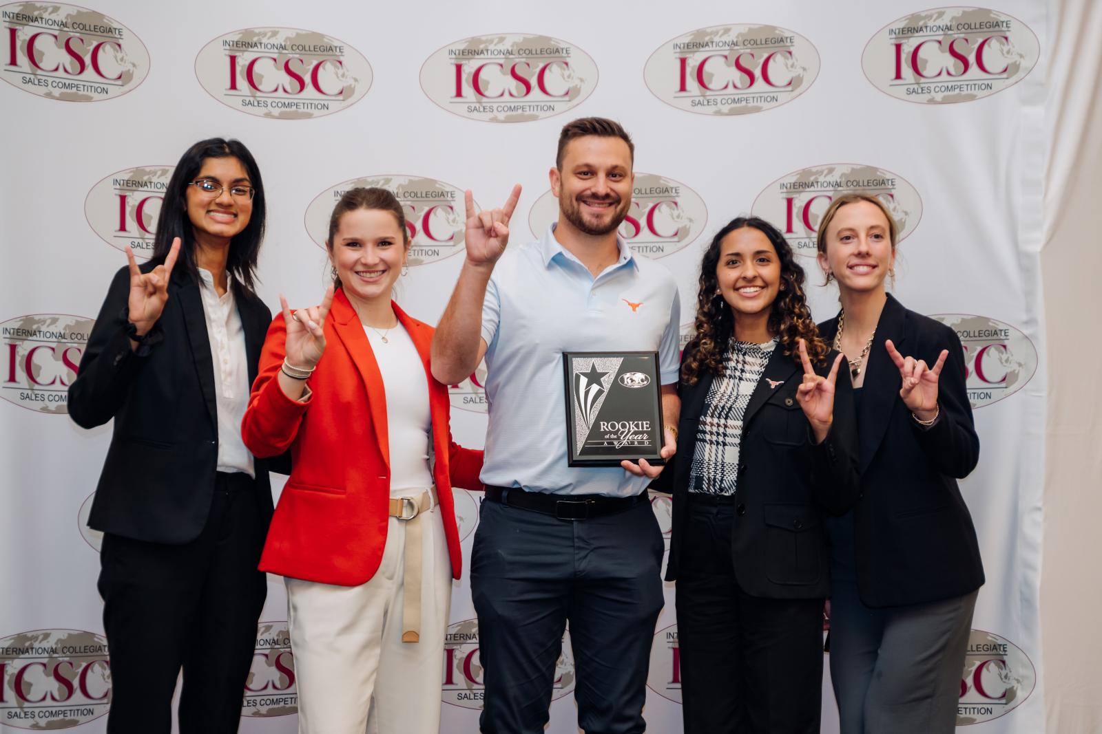 Sales team "Rookie of the year" | Moody College of Communication